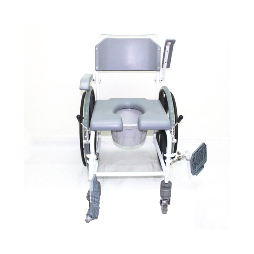 Deluxe Self-Propelled Shower Commode Chair - Dnr Wheels