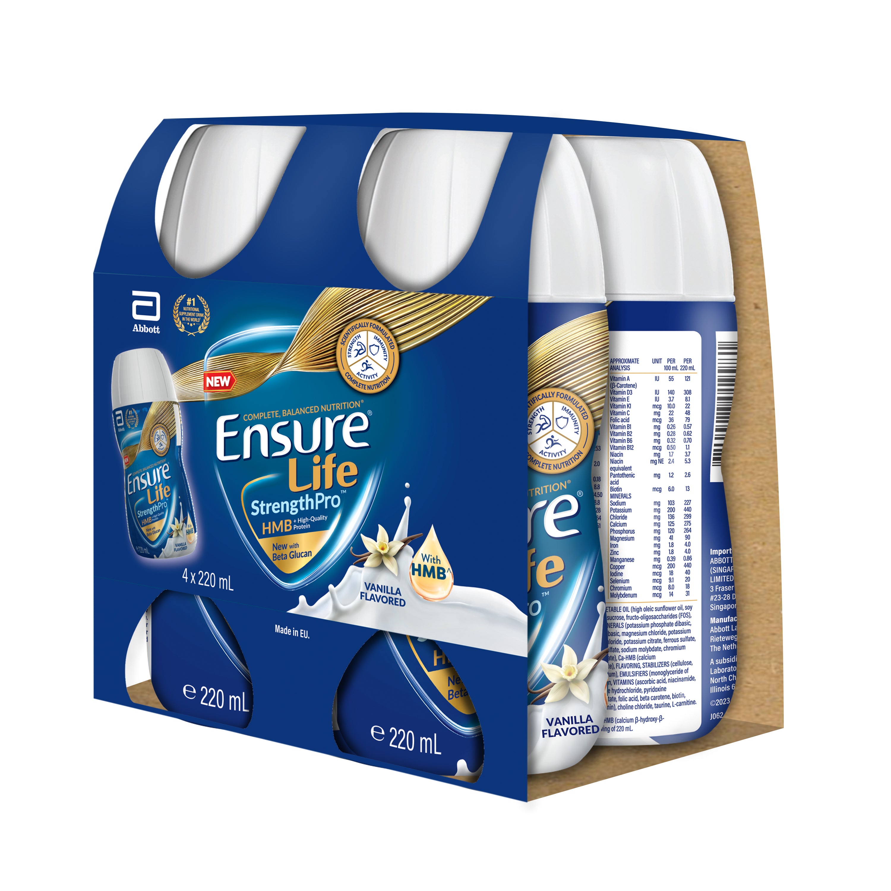 Abbott Ensure Gold HMB Liquid Nutrition Shake 220ml - Dnr Wheels