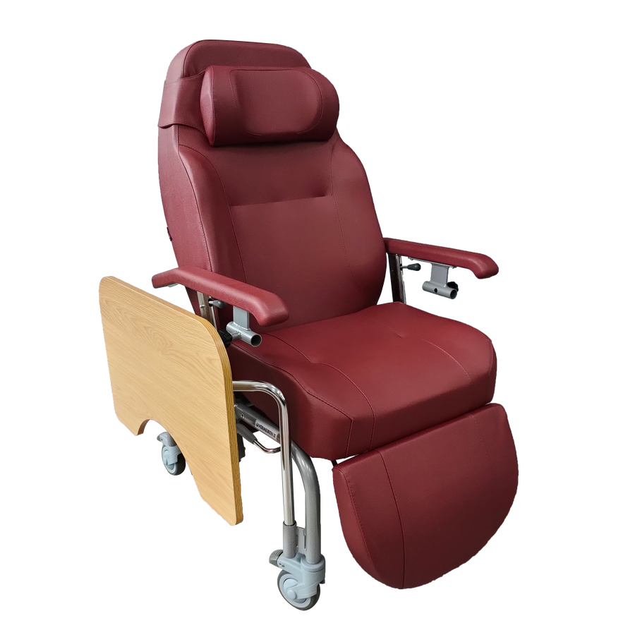 Vermeiren Normandie Relax Geriatric Chair with Wheels - DNR Wheels