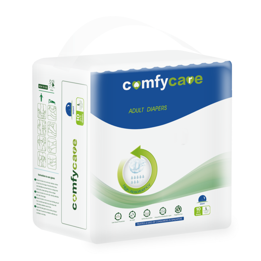 ComfyCare Night Adult Diapers - Dnr Wheels