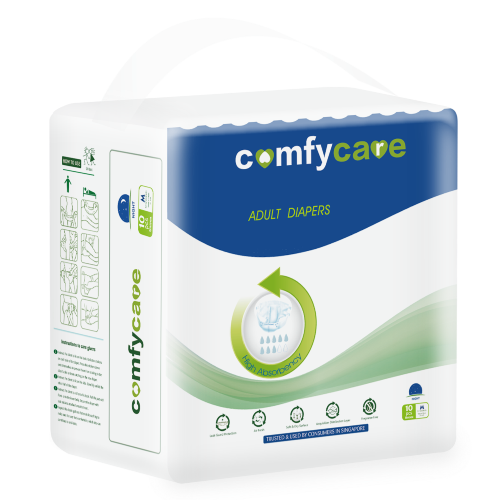 ComfyCare Night Adult Diapers - Dnr Wheels