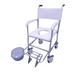Stainless Steel Deluxe Commode with Front Anti-Tipper - Dnr Wheels
