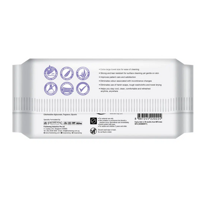 HospiCare 40R Adult Body Wipes | Dry Bathe Pregnancy Daily Use | DNR
