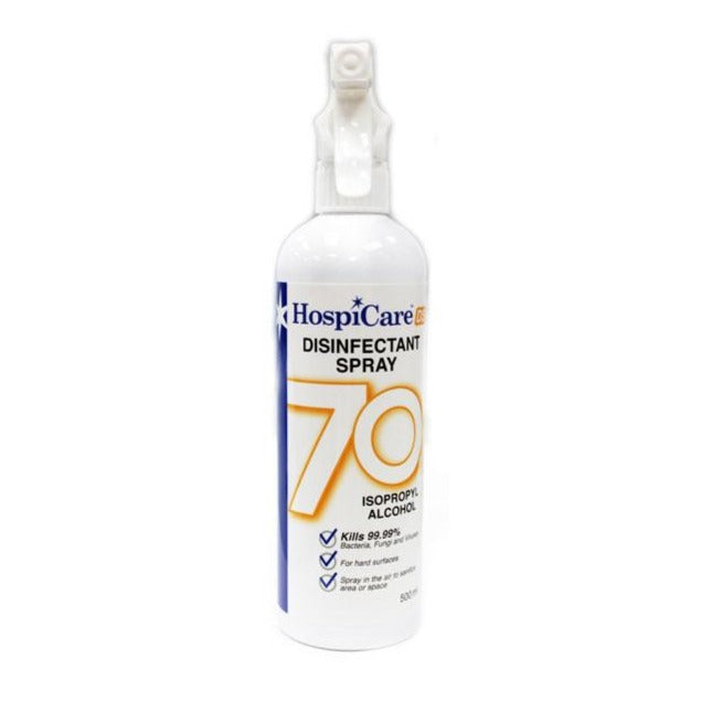 HospiCare 70% IPA Disinfectant Spray 500ml | Kills 99.99% Germs | DNR