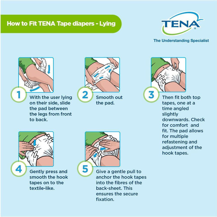 TENA Slip Super Diapers | Breathable Material High Absorbency | DNR