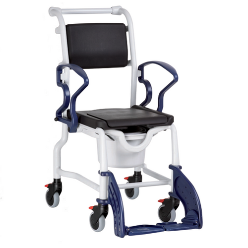 Rebotec Bremen Mobile Shower Commode Chair | Rust Resistant | DNR