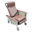 Mobile Geriatric Chair with Drop Down Armrest - Dnr Wheels