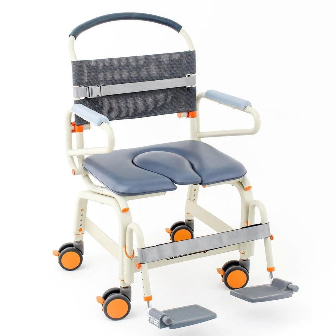 ShowerBuddy Roll-In Buddy XL Bariatric Commode 22" - Dnr Wheels