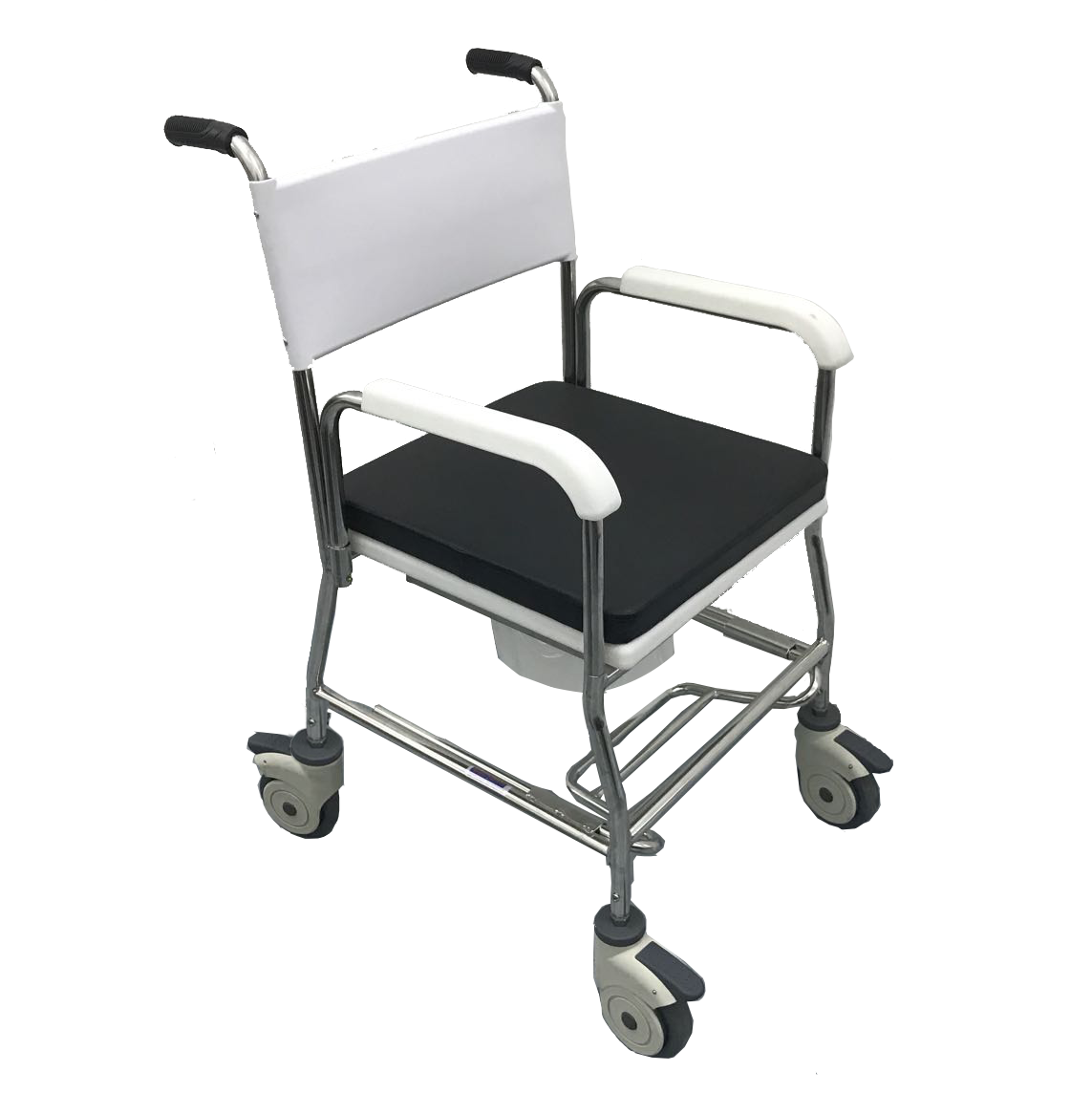 Stainless Steel Deluxe Commode - Dnr Wheels