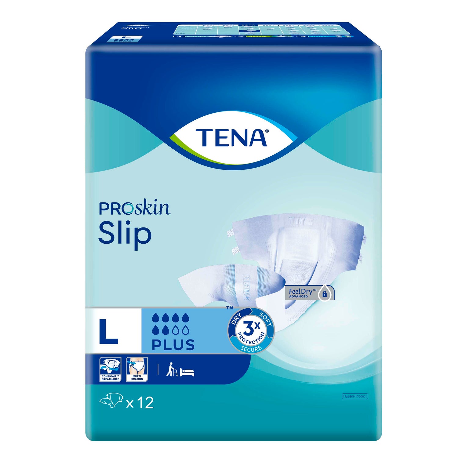 Tena ProSkin Slip Plus Adult Diapers M and L 6 Drops - Dnr Wheels