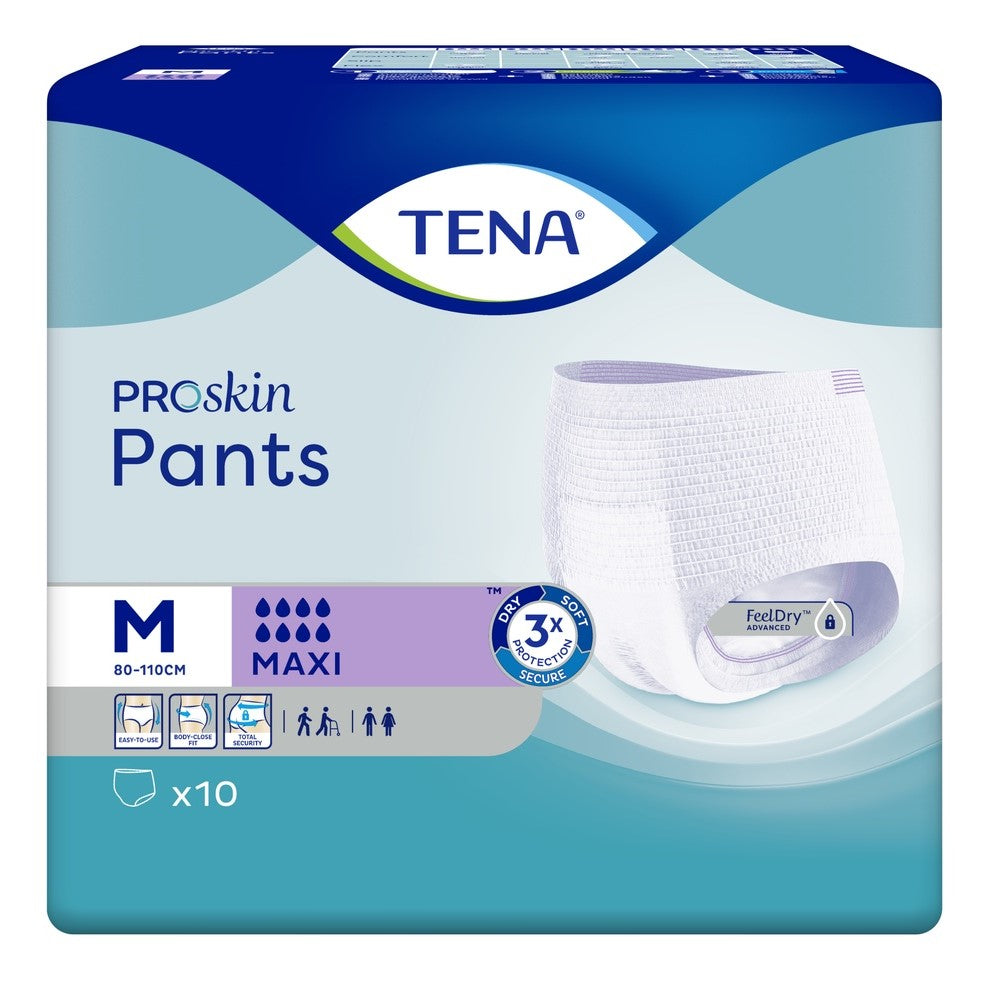 Tena ProSkin Pants Maxi 8 Drops Unisex for Day and Night - Dnr Wheels