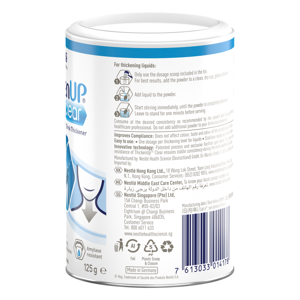 Nestlé Resource ThickenUp Clear 125g | Instant Food & Drink Thickener